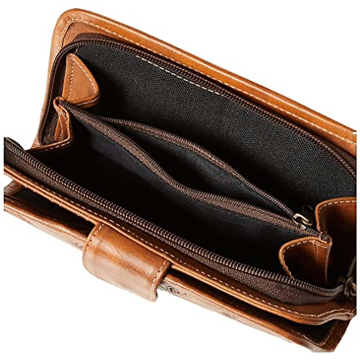 Womens Wallet, Purse, Genuine leather, Clutch, Billfold, Embossed, Trifold ladies wallet, Checkbook holder, Cash, Coins, gift for mom, gift for wife, Brown