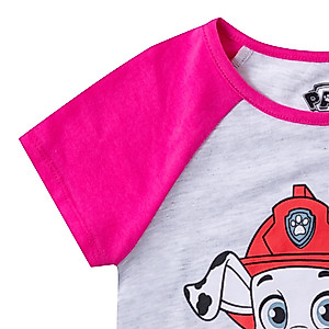 Nickelodeon Paw Patrol Girls Short Sleeve T-Shirt and Shorts Set for Toddler and Little Kids