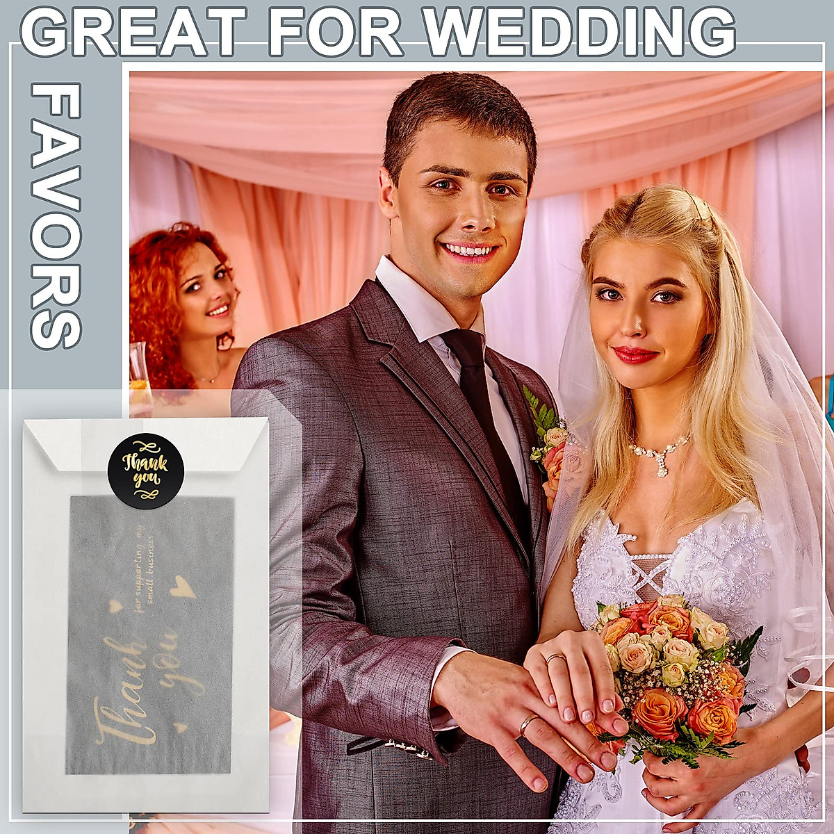 600 Pieces Flat Glassine Waxed Paper Treat Bags Semi Transparent Cookies Bags Sleeves for Bakery Cookies Candies Dessert Party Favor (3 x 5 Inch)