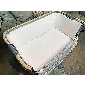 Bassinet Bed Sheets – Premium Bassinet Fitted Sheets 4 Pack – 100% Jersey Knit Cotton Cradle Sheets – Bassinet Bedding for Standard Size Oval or Halo Bassinet Pads – Bassinet Sheet for Girl