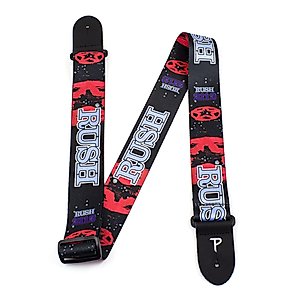 Perri's Leathers Ltd. - Rush Official Licensed Polyester Guitar Strap - Adjustable Guitar Strap from 39" to 58" for Electric, Bass, Acoustic Guitar (LPCP-8030)
