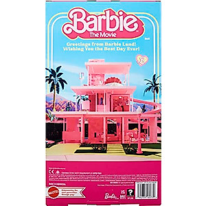 Barbie The Movie Doll, Gloria Collectible Wearing Three-Piece Pink Power Pantsuit with Strappy Heels and Golden Earrings