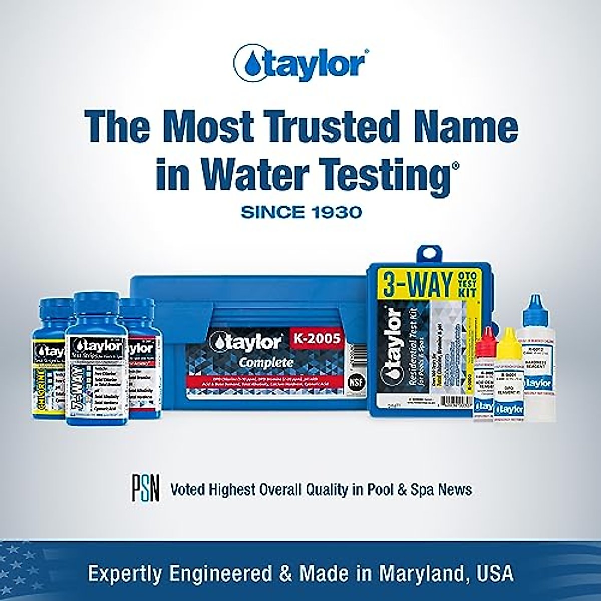 Taylor R-0005-C, Acid Demand Reagent for 2000 Series, 2 Ounce, for Testing Acid Demand Levels in Pool and Spas, Dropper Refill for Water Test Kits, Replace Annually | Made in The USA