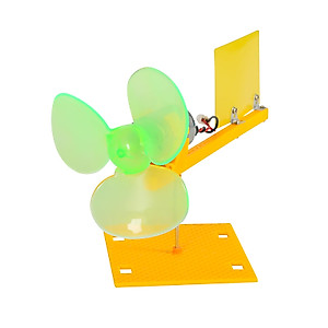 9 Set Mini Generator Motors DC Motor, Micro Wind Turbine Generator Kit with Holder Blades DIY Project Kits, Teaching Tool for demonstrating Wind Power Generation