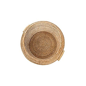 Kouboo Cambria Open Weave Basket, Honey-Brown