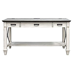 Martin Furniture Writing Table, White