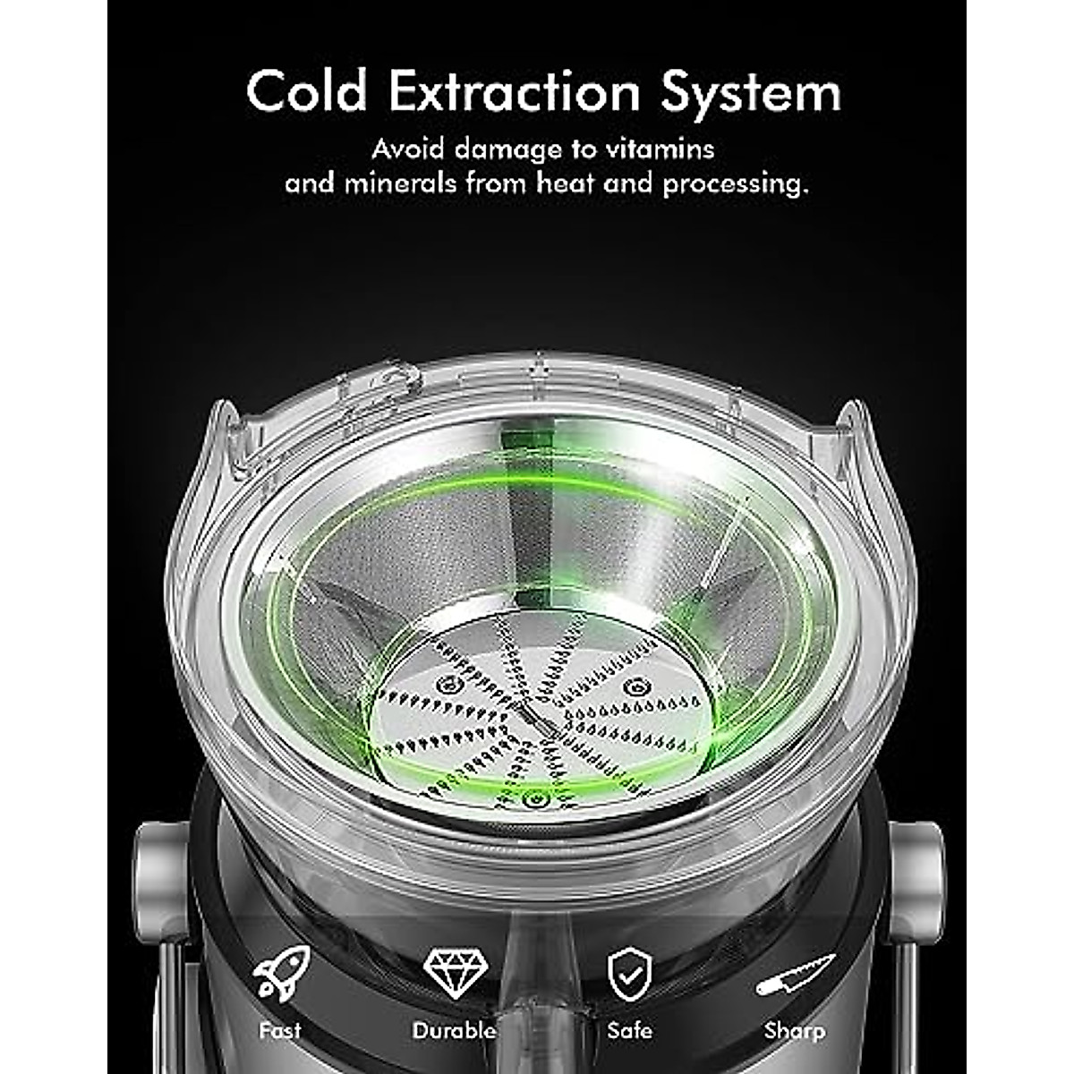 Juicer Machine, SiFENE 1300W(Peak) Moto Larger 3.2" Mouth Centrifugal Juicer Extractor Maker, Juice Squeezer for Whole Fruits and Vegetables, Dual Speeds,Easy to Clean, BPA Free