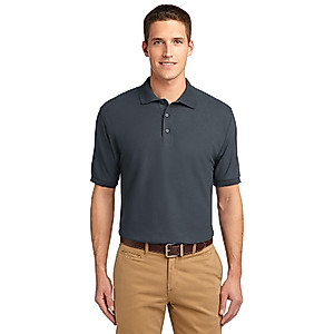 Port Authority Tall Silk Touch Polo. TLK500 Steel Grey
