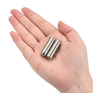 Tool parts 10x35mm Dowel Pins - 2pcs Round Head Flat Chamfered End Dowel Pin