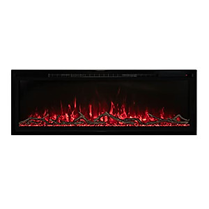 Modern Flames Spectrum Series Slimline Wall Mount/Built-In Electric Fireplace (SPS-50B), 50-Inch