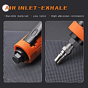 NEWTRY 2600RPM Pneumatic Metal Shear Cutter 2-Blade Pneumatic Scissor Metal Stainless Steel Sheet Metal Cutting Tools Industrial Air Cutter for Iron, Aluminum Sheet, Screen Mesh(Standard A)