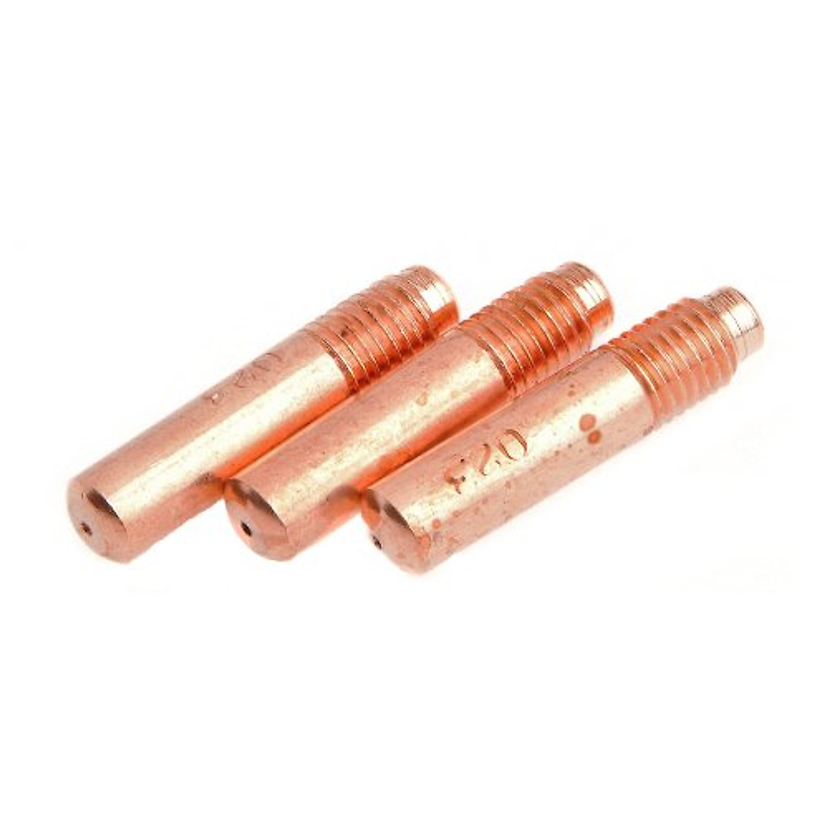 Forney 60164 Contact Tip for Mig Welding, Hobart or Miller, .023/.025, 3-Pack,Copper