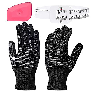 Laosh 3PCS Sublimation Tumblers Tool Kits with Tumblers Width Measurer, Heat Gloves, Mini Squeegee, Use for Heat Press Sublimation Blanks Tumblers Skinny Straight Cup