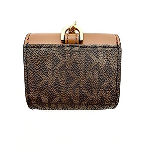 Michael Kors Jet Set Leather Signature Logo AirPod/AirPod Pro Case (Brown)