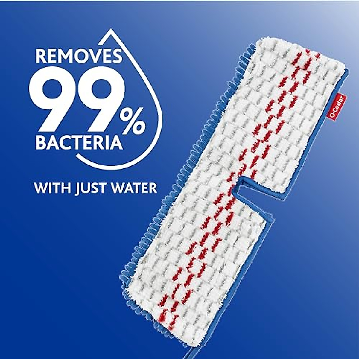 O-Cedar Hardwood Floor 'N More Microfiber Flip (4-Pack) Mop Refill, 4 Count (Pack of 1)