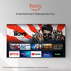 Hisense 65-Inch Class U6HF Series ULED 4K UHD Smart Fire TV (65U6HF, 2024) - QLED, 600-Nit Dolby Vision, Game Mode Plus VRR, HDR 10+, 240 Motion Rate, MEMC, Voice Remote, Compatible with Alexa, Black