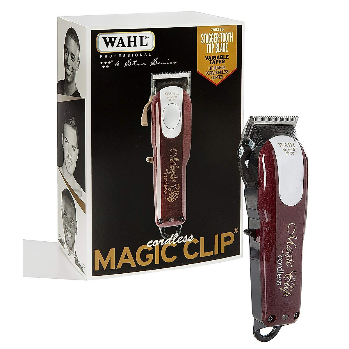 Wahl Professional 5-Star Cord/Cordless Magic Clip #8148 with Travel Case #90728