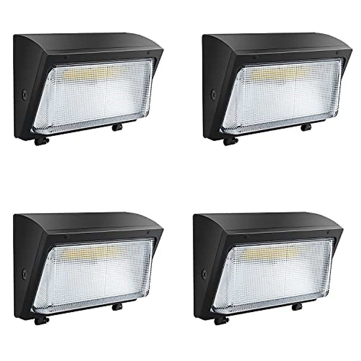 LED Wall Pack Lights 120W Ultra Bright Outdoor Security Light Fixture for Parking Lot,Warehouse,Outbuilding, Back Yard,Commercial Lighting Grade 16200LM Dimmable 5000K IP65 UL DLC Listed 4 Pack