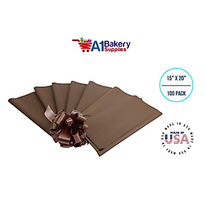 Chocolate Tissue Paper 15 x 20" inches 100 Sheets Premium Tissue Paper Made in USA