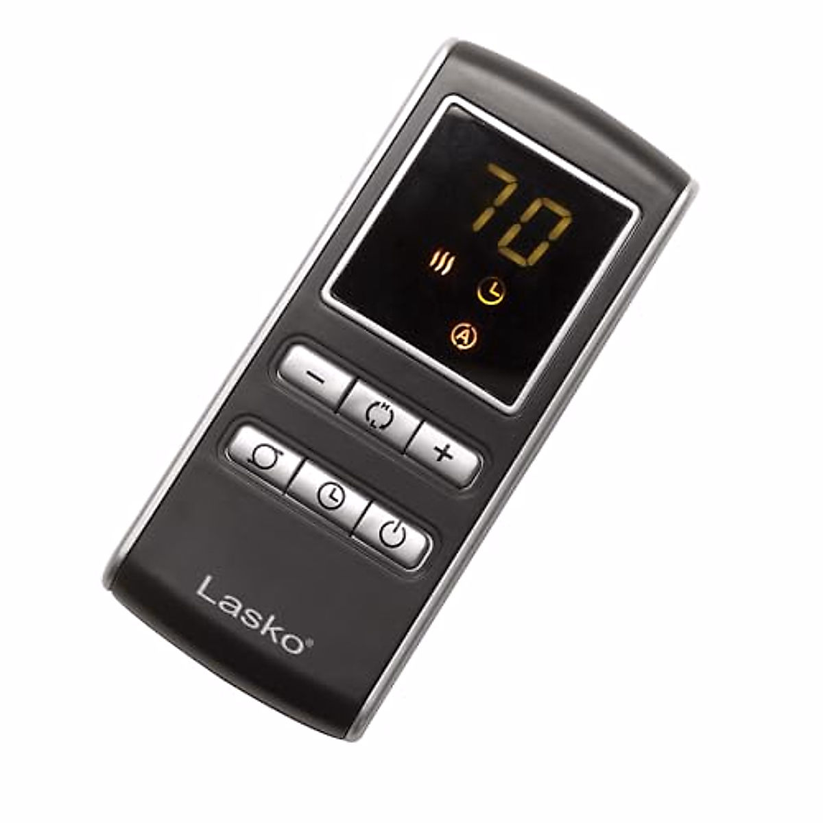 Lasko Oscillating Ceramic Tower Space Heater with Logic Center Digital Remote Control, Adjustable Thermostat, Timer, 2 Heat Settings, Overheat Protection, 29 Inches, Gray, 5572