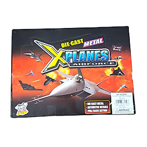 Zugar Land Die-Cast Pullback Stealth Bomber Models (4.25"-5.25") SR-71 Blackbird, F-22 Raptor, F-117 Nighthawk, B2 Bomber (F-22 Raptor)