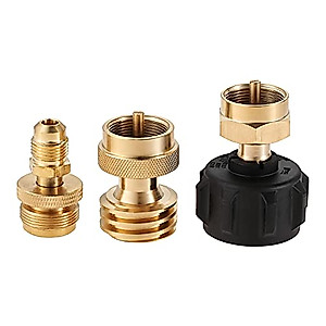 ETERMETA 3 Pack Propane Refill Adapter Set, Gas Adapter for 1lb QCC1 / POL Propane Tank and Throwaway Disposable Small Propane Bottles
