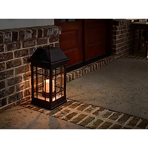 Smart Solar 3900KR1 San Rafael Estate Solar Lantern, 22-Inch, Antique-Bronze