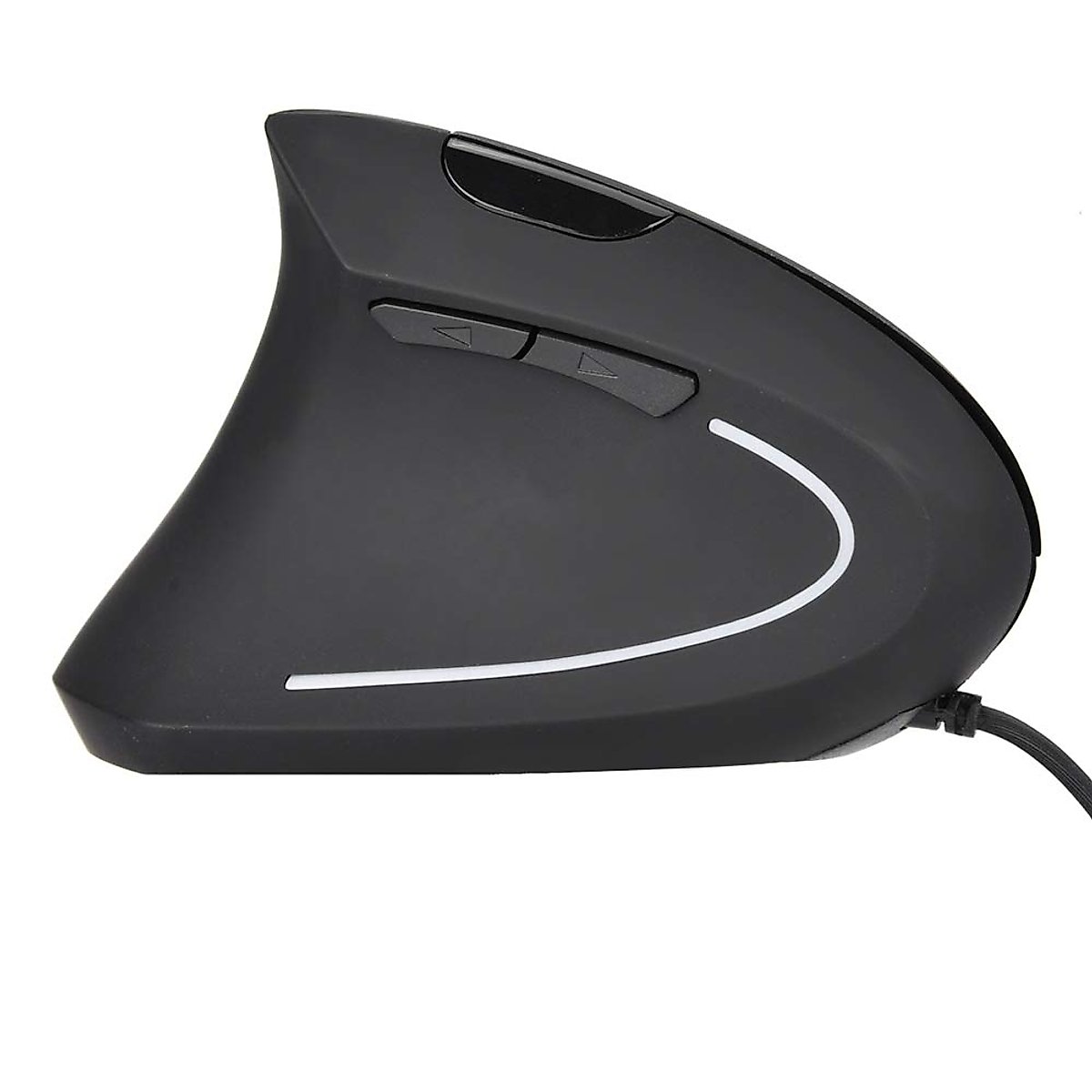 Ergonomic Vertical USB Wired Mouse, Left Handed Optical Mouse, 3 Adjustable DPI 800/1200/1600, 6 Programmable Buttons, Universal Gaming Mouse for Laptop, Desktop, Notebook, PC, Computer (Black)