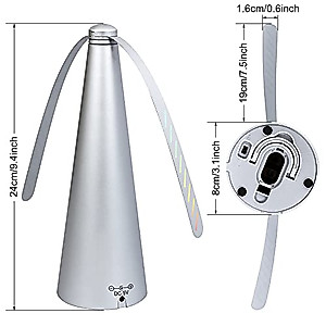 PIAOPIAONIU 3 pcs Fly Fan for Tables Fan Fly Portable Table Fan for Outdoor Indoor Keep Flies Away from Your Food