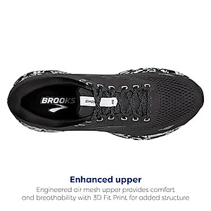 Brooks Women's Ghost 15 Neutral Running Shoe - Ebony/Black/Oyster - 7.5 Medium