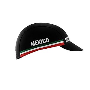 Mexico Black Code Bike Cycling Cap Road MTB or Running