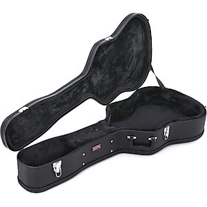 Gator Cases Hard-Shell Wood Case for 6 or 12 String Acoustic Dreadnought Guitars (GWE-DREAD 12)