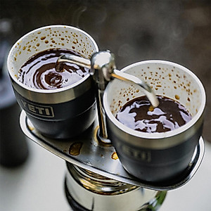 YETI Rambler 4 oz Stackable Cup, Stainless Steel, Vacuum Insulated Espresso/Coffee Cup, 2 Pack, Big Sky Blue