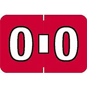 Doctor Stuff - File Folder Labels, Alphabet Letter O, Colwell Jewel Tone - COAM Series Compatible Alpha Stickers, Ruby, 1" x 1-1/2", 500/Roll