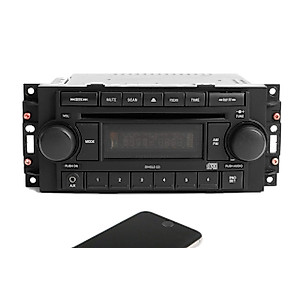 1 Factory Radio AM FM CD Auxiliary Input Bluetooth Compatible With 2004-2010 Jeep Dodge Chrysler REF P05064171AE