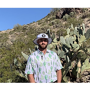 SHANKITGOLF Golf Bucket Hat Skull and Crossbones Adjustable Sun Hat White