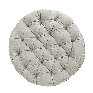 Sorra Home Papasan Cushion, 44" x 44" x 4", Canvas Granite