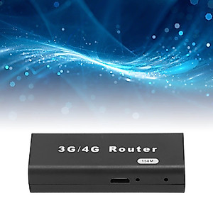 3G Mini Wireless Portable WiFi Router, USB 3G Modems, 150MBPS High Transmission Speed, RJ45 USB Interface, Plug and Play for OS for Windows for Linux for Android