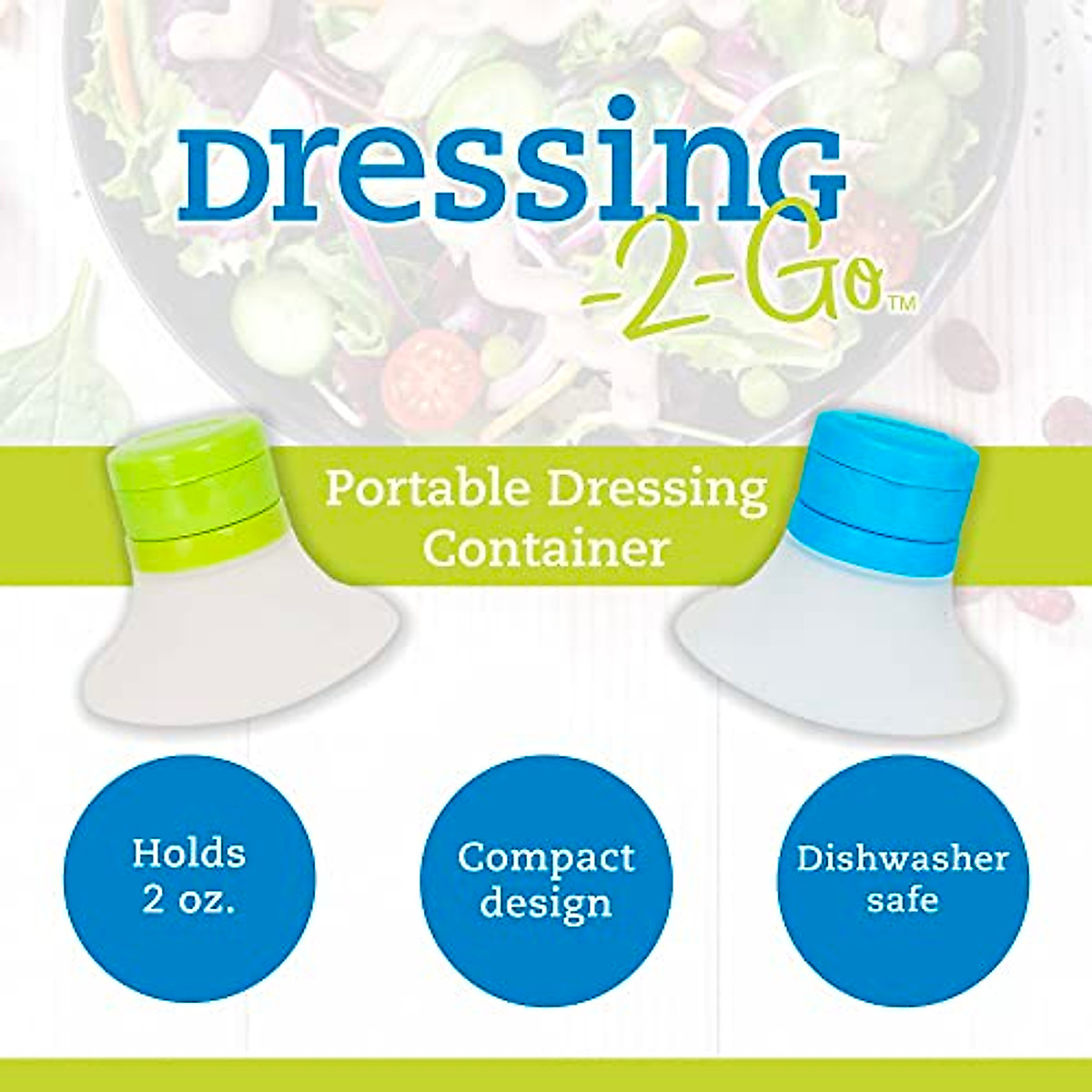 Evriholder Dressing 2 Go, 3 PACK, Colors May Vary, 3
