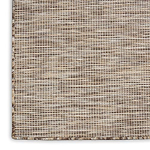 Nourison Positano Indoor-Outdoor Beige 6' x 9' Area Rug, Easy Cleaning, Non Shedding, Bed Room, Living Room, Dining Room, Backyard, Deck, Patio (6x9)
