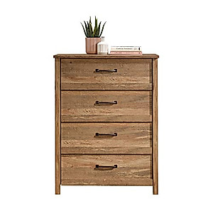 Sauder Cannery Bridge 4-Drawer Chest, L: 31.26" x W: 17.56" x H: 41.5", Sindoori Mango finish