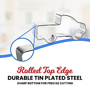 Pick Up Truck Cookie Cutter 4 Inch – Made in the USA – Foose Cookie Cutters Tin Plated Steel - Pick Up Truck Cookie Mold