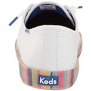 Keds Kickstart Seasonal Sneaker, White/Multi, 13 US Unisex Big Kid
