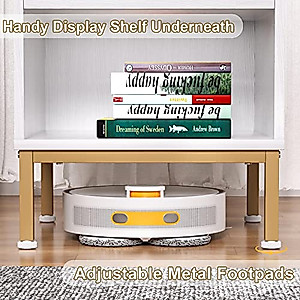 Ecoprsio Nightstands Set of 2 for Bedroom, Boho Bed Side Table with Storage Drawer, Mid-Century Modern Night Stand with Wood Finish and Rattan Drawer, End Table, Sofa Couch Side Table - White