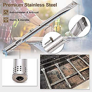 Criditpid Replacement Parts Compatible for Charbroil Tru Infrared 3-Burner 463241314 463241313 466241313 463241013 Grill, Heat Plate Tent Grill Burner Igniter Parts for Char-Broil 463241313