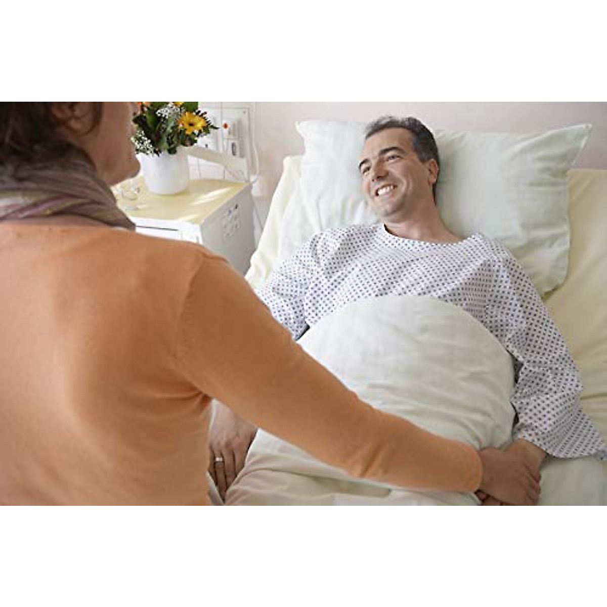 Profound Care Hospital Gown 6 Pack - Patient Gowns Fits Up to 2XL - Hospital Gowns for Women and Men - 45" Long & 62" Wide - Cotton Blend Medical Patient Gowns