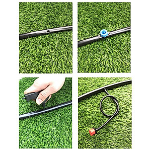 Hose garden irrigation pipe 1/4", 98ft blank distribution tubing, drip irrigation hose, drip irrigation line pipe, DIY irrigation equipment for greenhouse, flower beds, terraces, lawns
