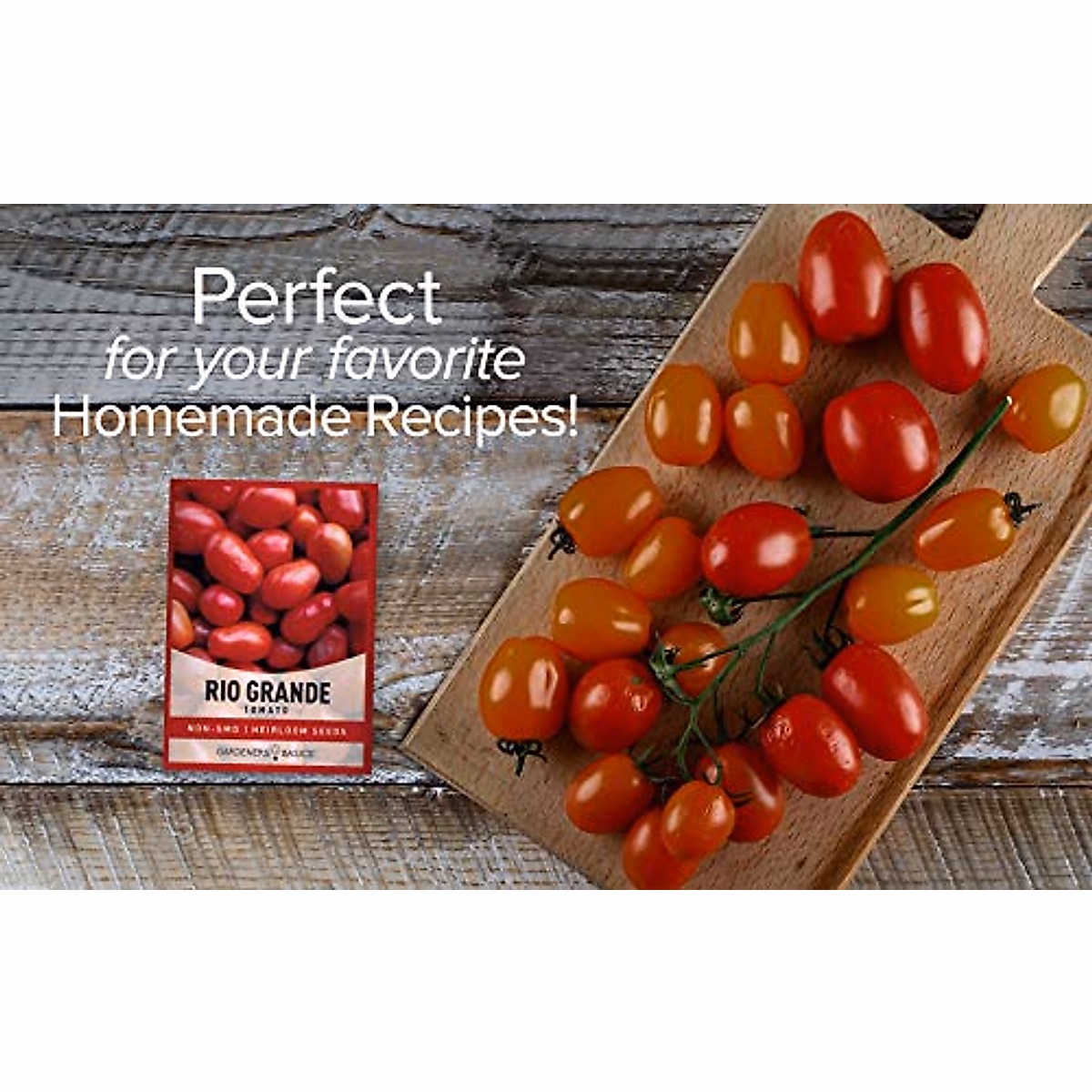 Rio Grande Tomato Seeds for Planting Heirloom Non-GMO Seeds for Home Garden Vegetables Makes a Great Gift for Gardening by Gardeners Basics