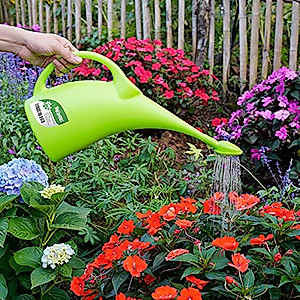 MyLifeUNIT Watering Can for Indoor Plants, Water Can with Shower Head, 1/2 Gallon (Green)