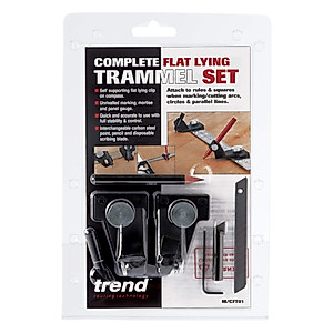 Trend Complete Flat Lying Trammel Set for Precise Scribing and Cutting, M/CFT01